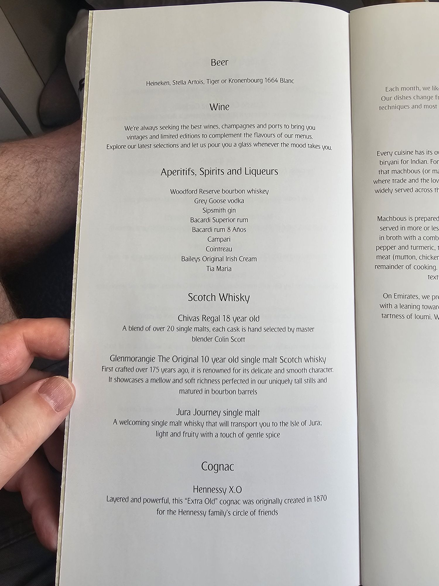 Emirates A388 interior january 2025 alcohol menu 001 – Welcome to the ...